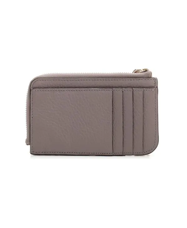 Chloé Alphabet Zipped Cardholder - Gray