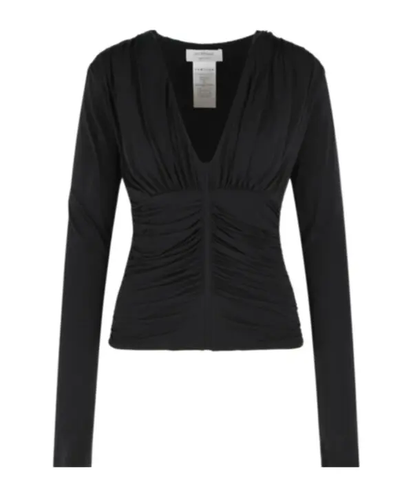 Sportmax Beato Draped V-neck Top - No