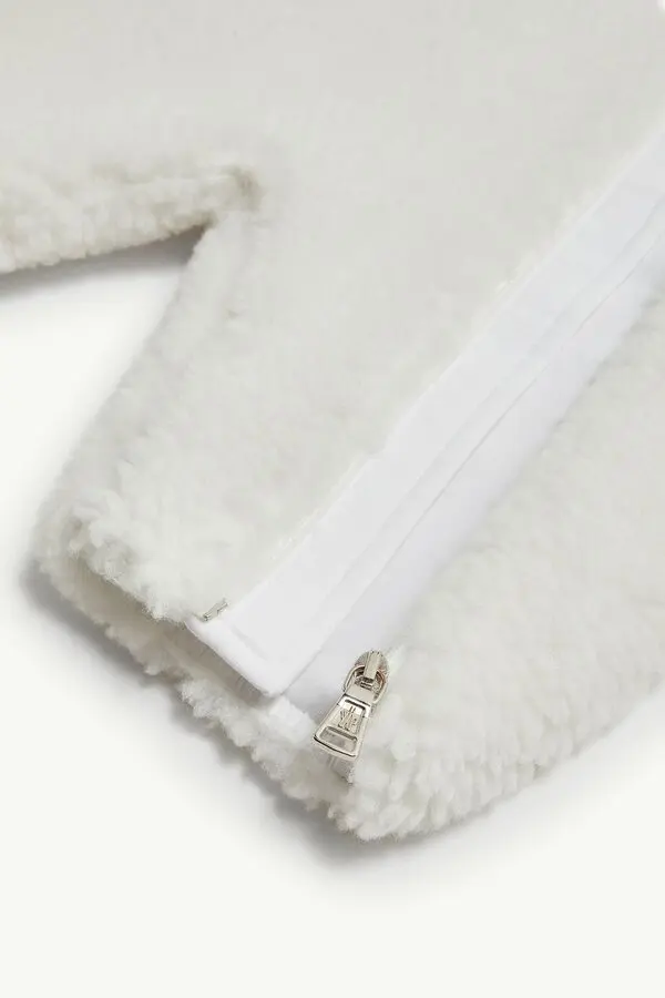 Moncler Teddy Hooded Baby Grow - White