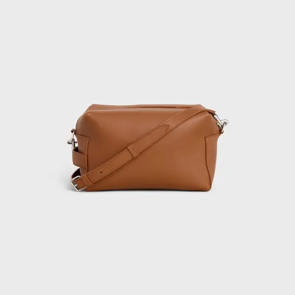 Celine Crossbody Bag Take Away In Smooth Calfskin - Light Brown/black