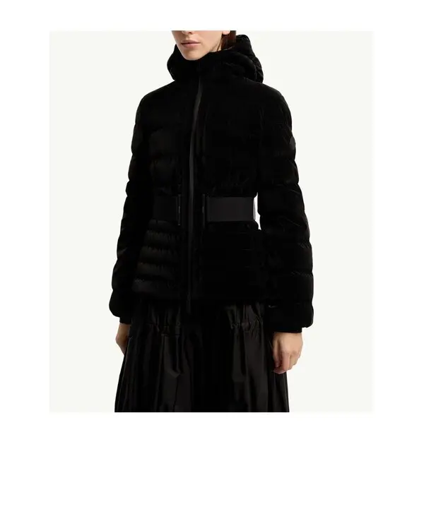 Moncler Gestuelle Belted Short Down Jacket