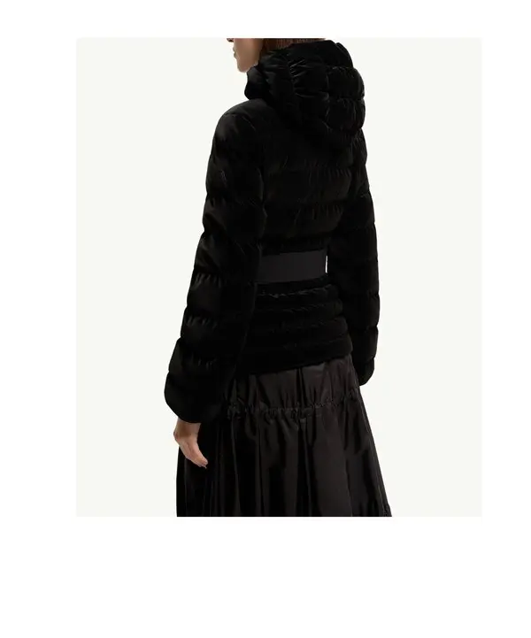 Moncler Gestuelle Belted Short Down Jacket