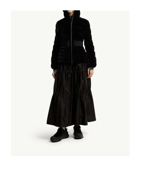 Moncler Gestuelle Belted Short Down Jacket