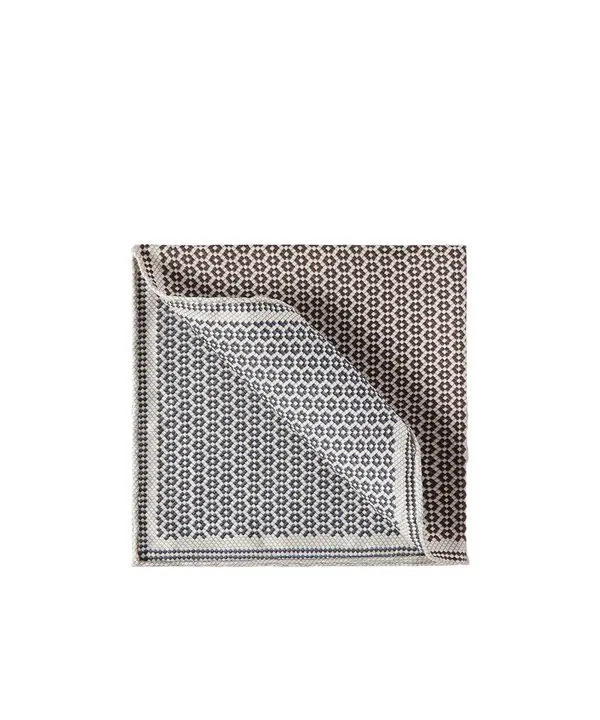 Brunello Cucinelli Silk Geometric-pattern Pocket Square