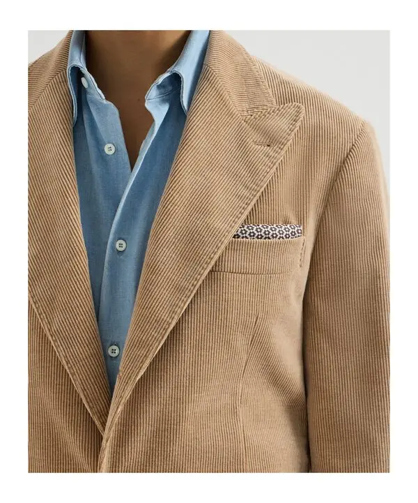 Brunello Cucinelli Silk Geometric-pattern Pocket Square