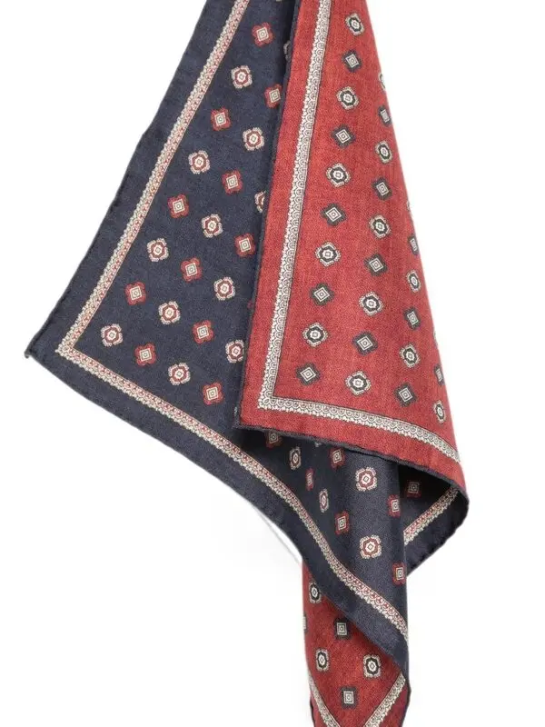 Brunello Cucinelli Geometric-print Handkerchiefs