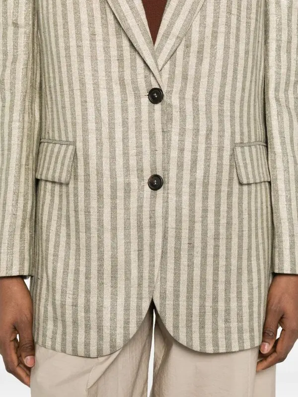 Brunello Cucinelli Relaxed Striped Blazer
