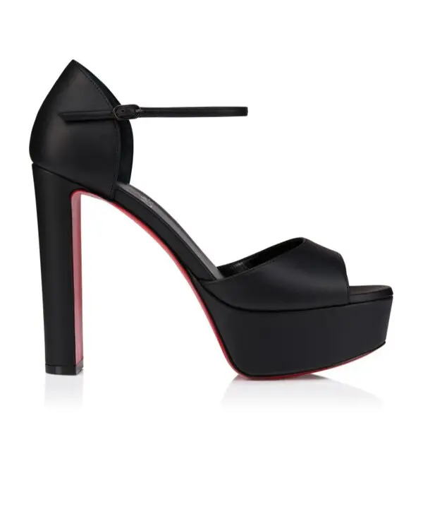 CHRISTIAN LOUBOUTIN Sandaloo Platform Block-heel Sandals - Black