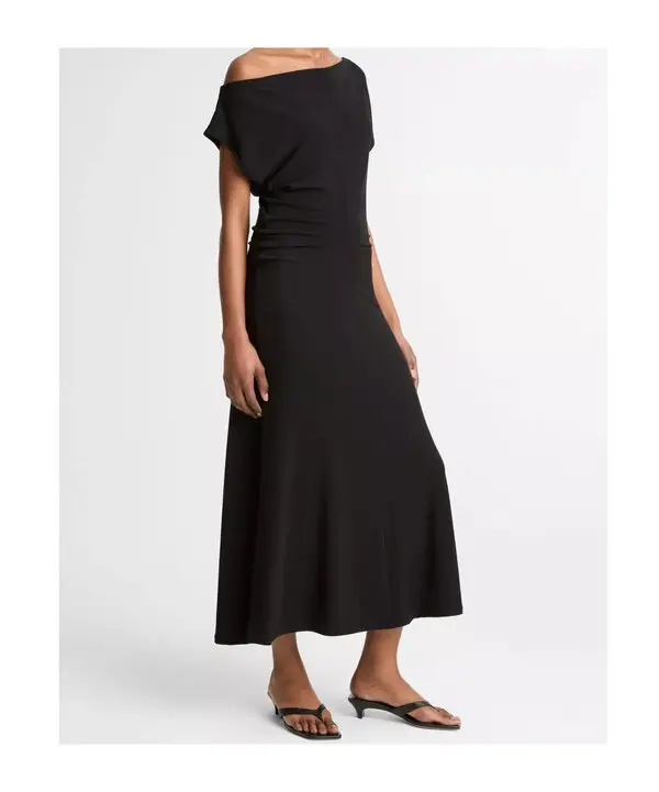 Vince Draped-design Midi Dress
