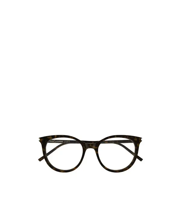 Saint Laurent Oval Frame Glasses - Black