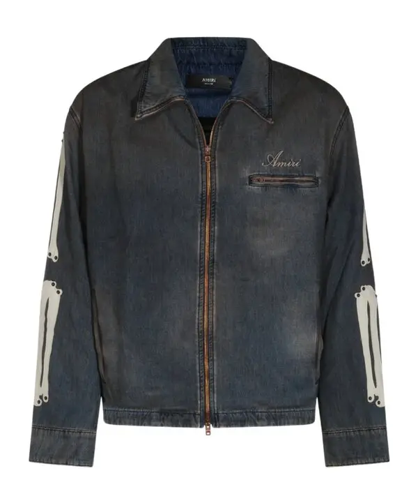 Amiri Logo Detail Denim Jacket - No