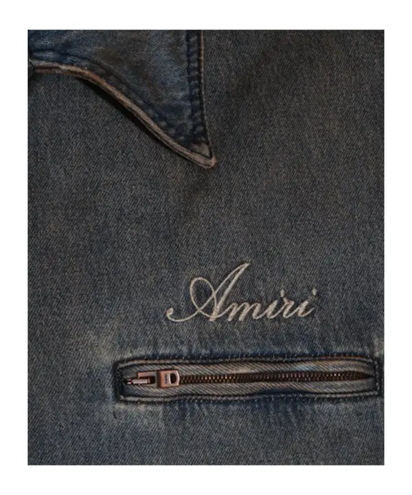 Amiri Logo Detail Denim Jacket - No