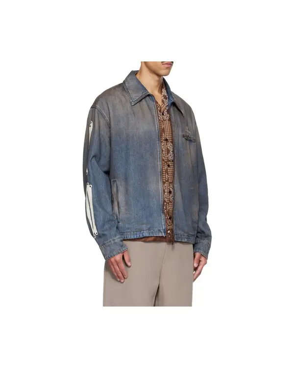 Amiri Logo Detail Denim Jacket - No