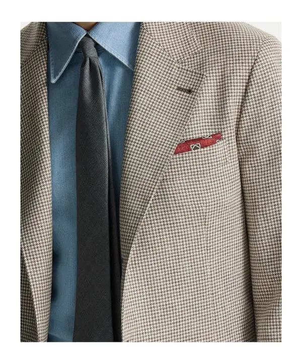 Brunello Cucinelli Silk Geometric-pattern Pocket Square
