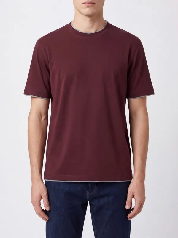 Brunello Cucinelli Double Layer T-shirt