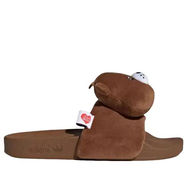 Adidas X Care Bears Adilette Slides - Brown