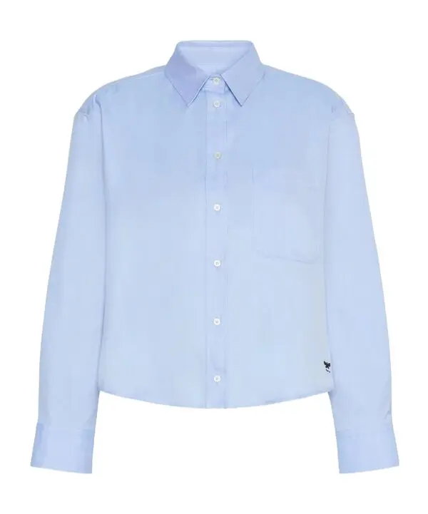 Max Mara Wkdnuoro Long-sleeved Shirt - Light Blue