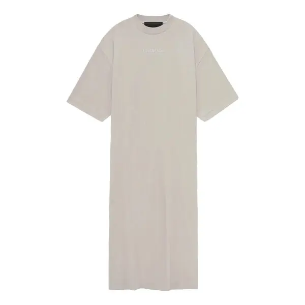 Fear Of God Fw23 3/4 Sleeve Dress - Silver Cloud
