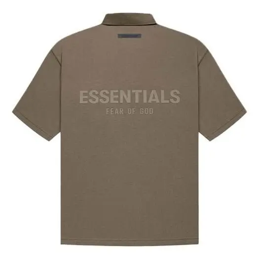 Fear Of God Fw21 Logo Polo Shirt 'harvest