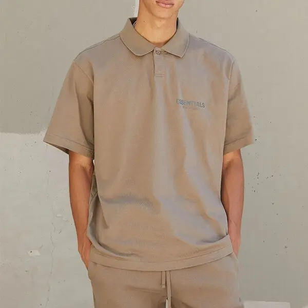 Fear Of God Fw21 Logo Polo Shirt 'harvest