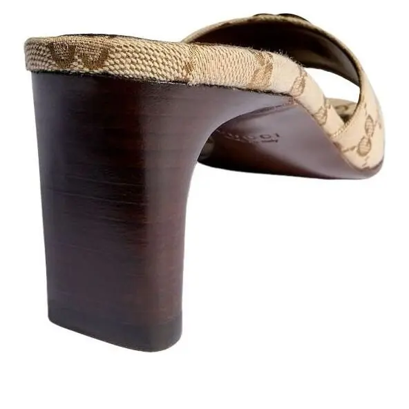 Gucci Slide Sandal With Double G - Sand/dark Brown