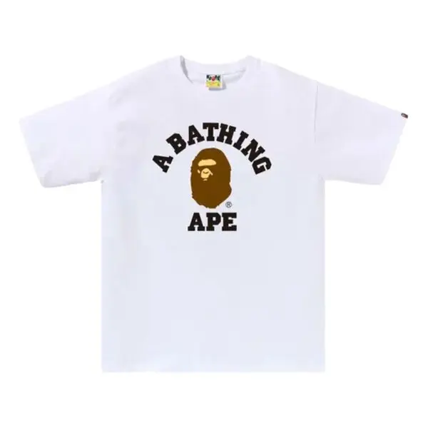 A BATHING APE College T-shirt - White