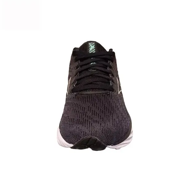Mizuno Wave Rider 26 Athletic Sneakers - Black/white/green