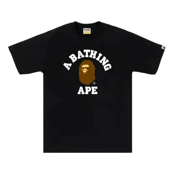 A BATHING APE College T-shirt - Black