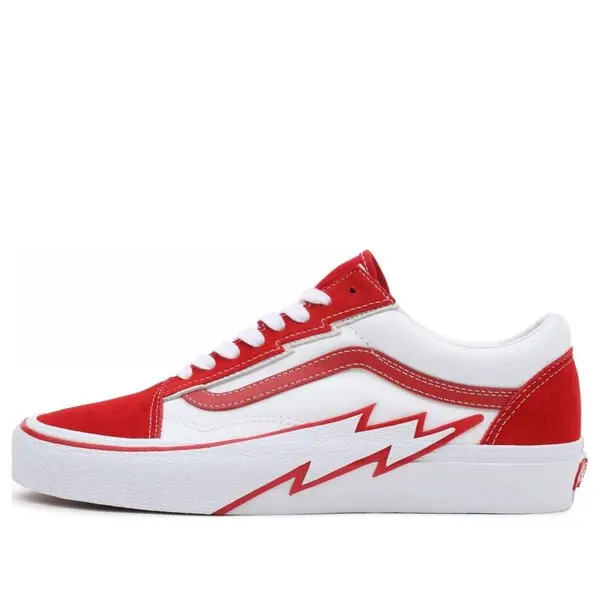 VANS Old Skool 2-tone Bolt Low Top Sneakers - Red/true White