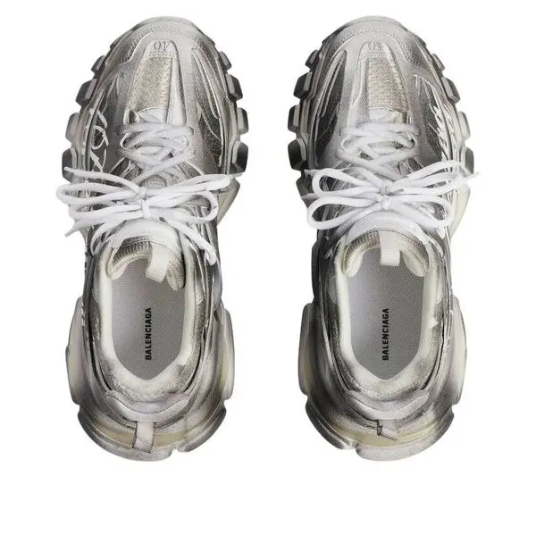 Balenciaga Track Stencil Logo Sneaker 'black White