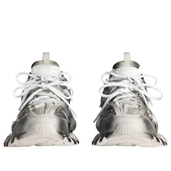 Balenciaga Track Stencil Logo Sneaker - Black/white