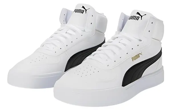 PUMA Caven Mid High-top Sneakers - White/black