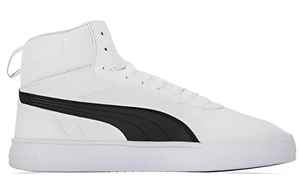 PUMA Caven Mid High-top Sneakers - White/black