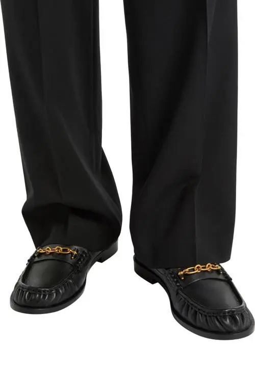 Balmain Sync Smooth Leather Loafers