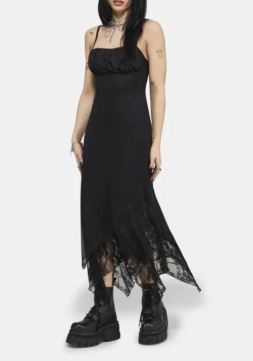 DISTURBIA Druella Lace Cami Midaxi Dress