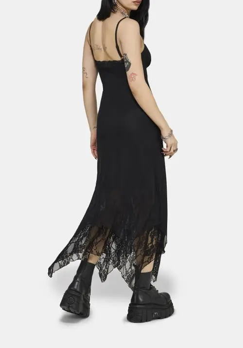 DISTURBIA Druella Lace Cami Midaxi Dress