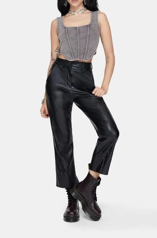 DISTURBIA High-rise Cropped Trousers