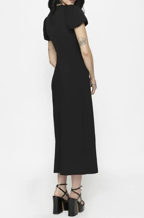 DISTURBIA Aubrey Embroidered Midi Dress