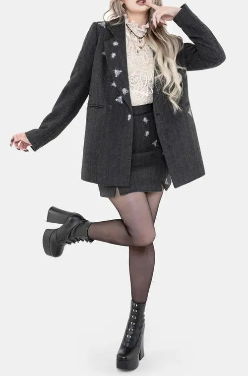 DISTURBIA Sequin Embellished Mini Skirt