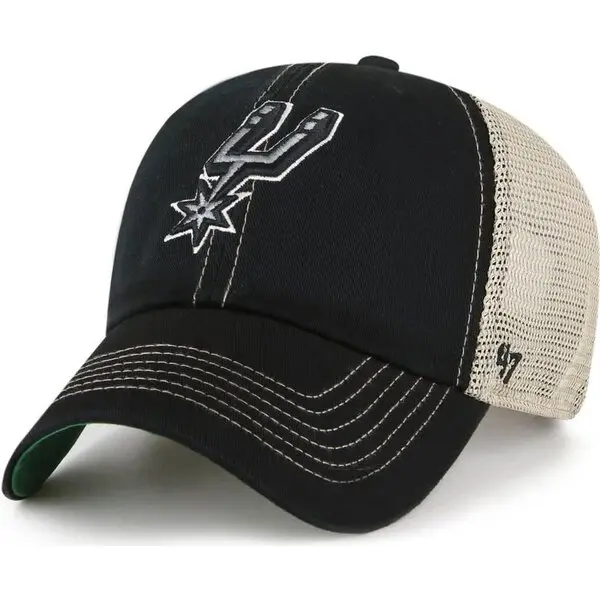 '47 47 San Antonio Spurs Trawler Trucker Adjustable Hat - Black