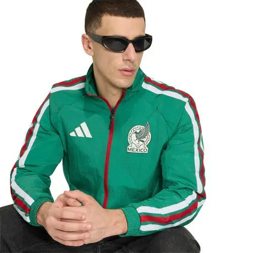 Adidas Mexico National Team 2026 Home Full-zip Game Day Anthem Jacket - Green