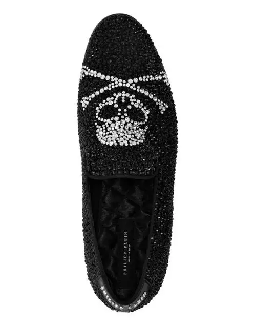 Philipp Plein Moccasin Skull&amp;bones Rhinestone