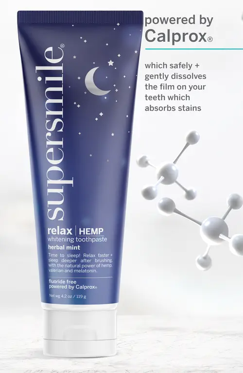 SUPERSMILE Whitening Toothpaste Relax 4.2 Oz With Accelerator 0.5 Oz