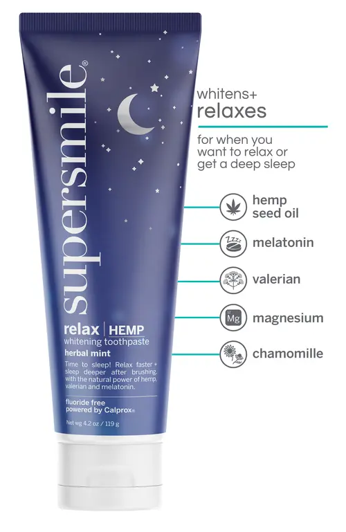 SUPERSMILE Whitening Toothpaste Relax 4.2 Oz With Accelerator 0.5 Oz