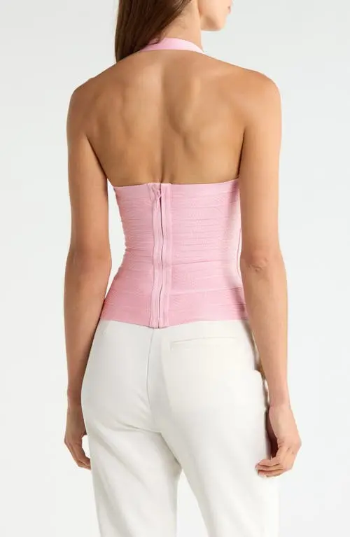 House Of Cb Silhouette Halter Neck Bandage Top