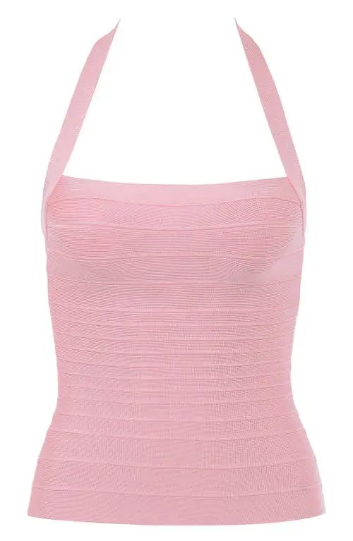 House Of Cb Halter Neck Bandage Top