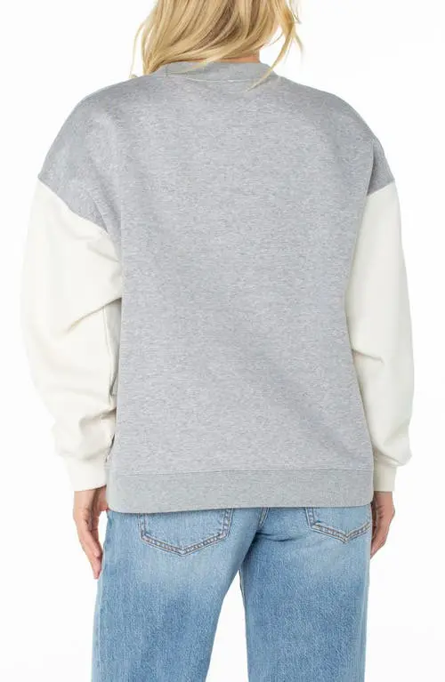 Roxy Lineup Contrast Crewneck Sweatshirt