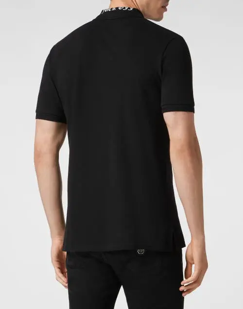 Philipp Plein Polo Shirt Ss Skull&amp;bones - Black