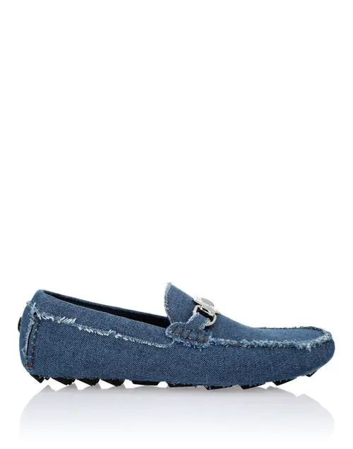 Philipp Plein Driver Denim Moccasins