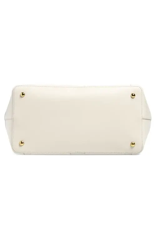 DEMELLIER The Florence Woven Leather Tote - Chalk